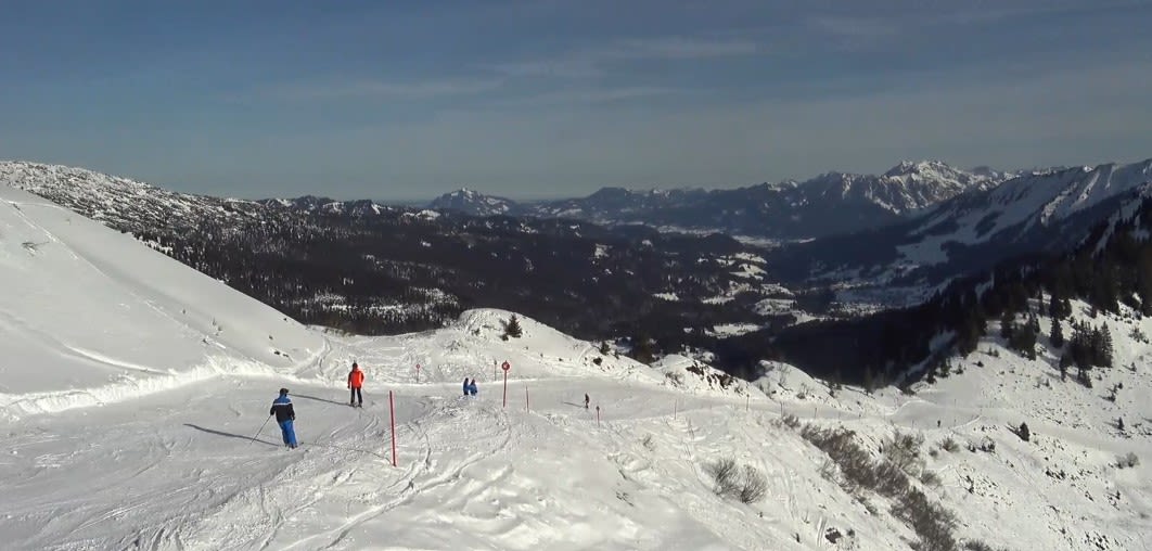 Wintersport: veel zon