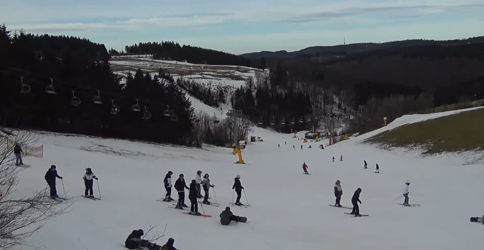 Wintersport: veel zon