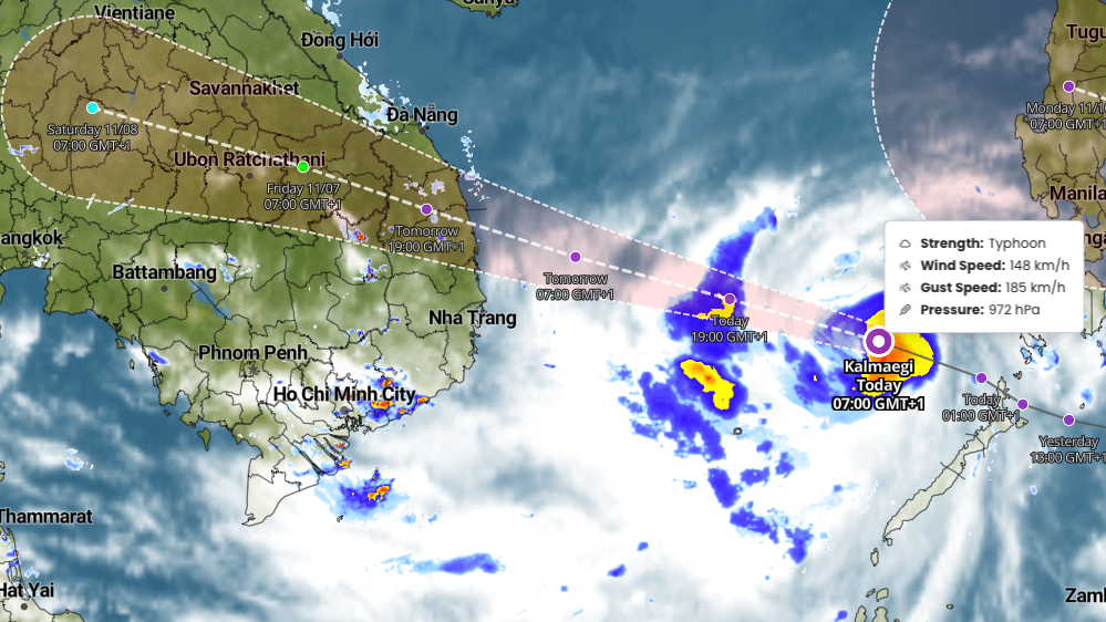 Dodental tyfoon Kalmaegi verder opgelopen op Filipijnen